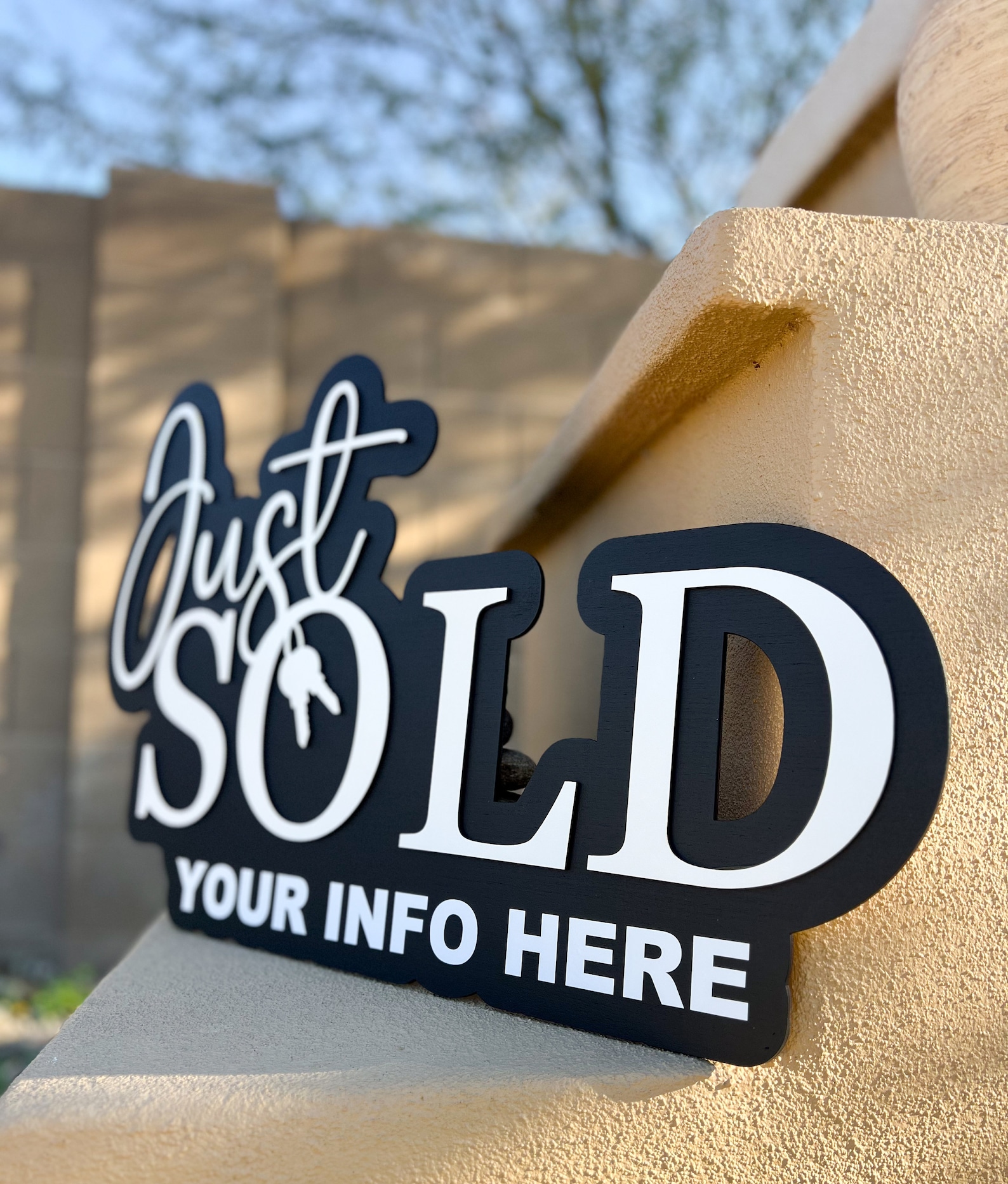 Just Sold Real Estate Photo Prop and Sign for Realtors, Social Media ...