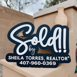Sold Sign for Realtors, Closing Day Social Media Photo Prop, Real ...