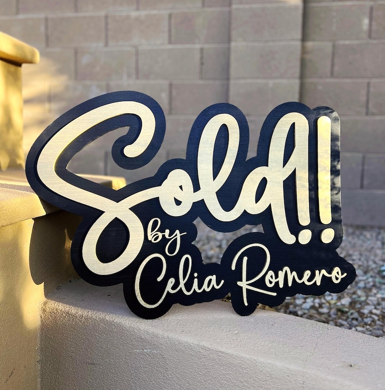 Sold Sign for Realtors, Closing Day Social Media Photo Prop, Real ...
