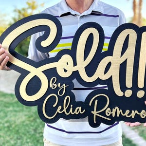 Sold Sign for Realtors, Closing Day Social Media Photo Prop, Real ...