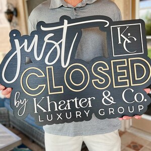 Just Closed Real Estate Photo Prop and Sign for Realtors, Social Media ...