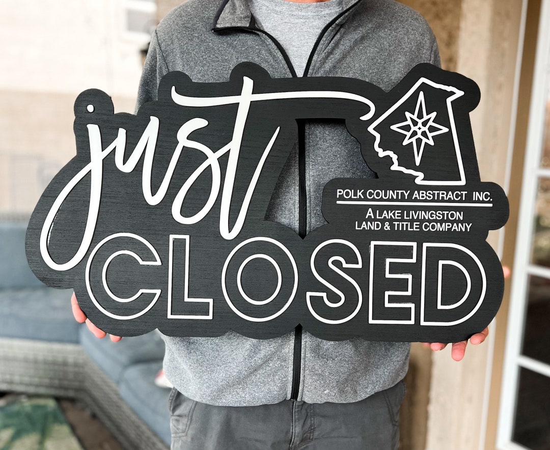 Just Closed Real Estate Photo Prop and Sign for Realtors, Social Media ...