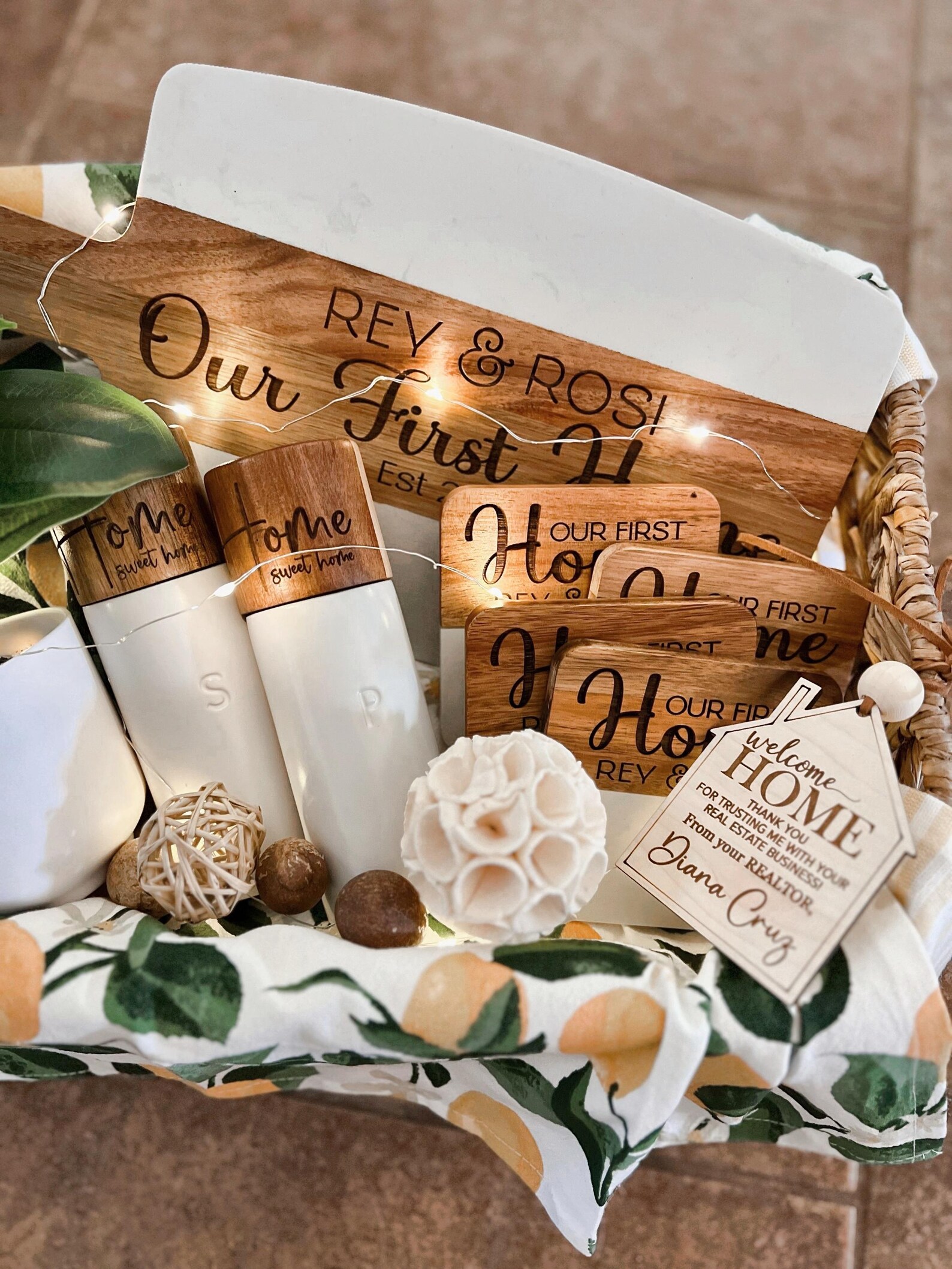 New Home Realtor Closing Gift Basket, Gift Basket for New Home Owner ...