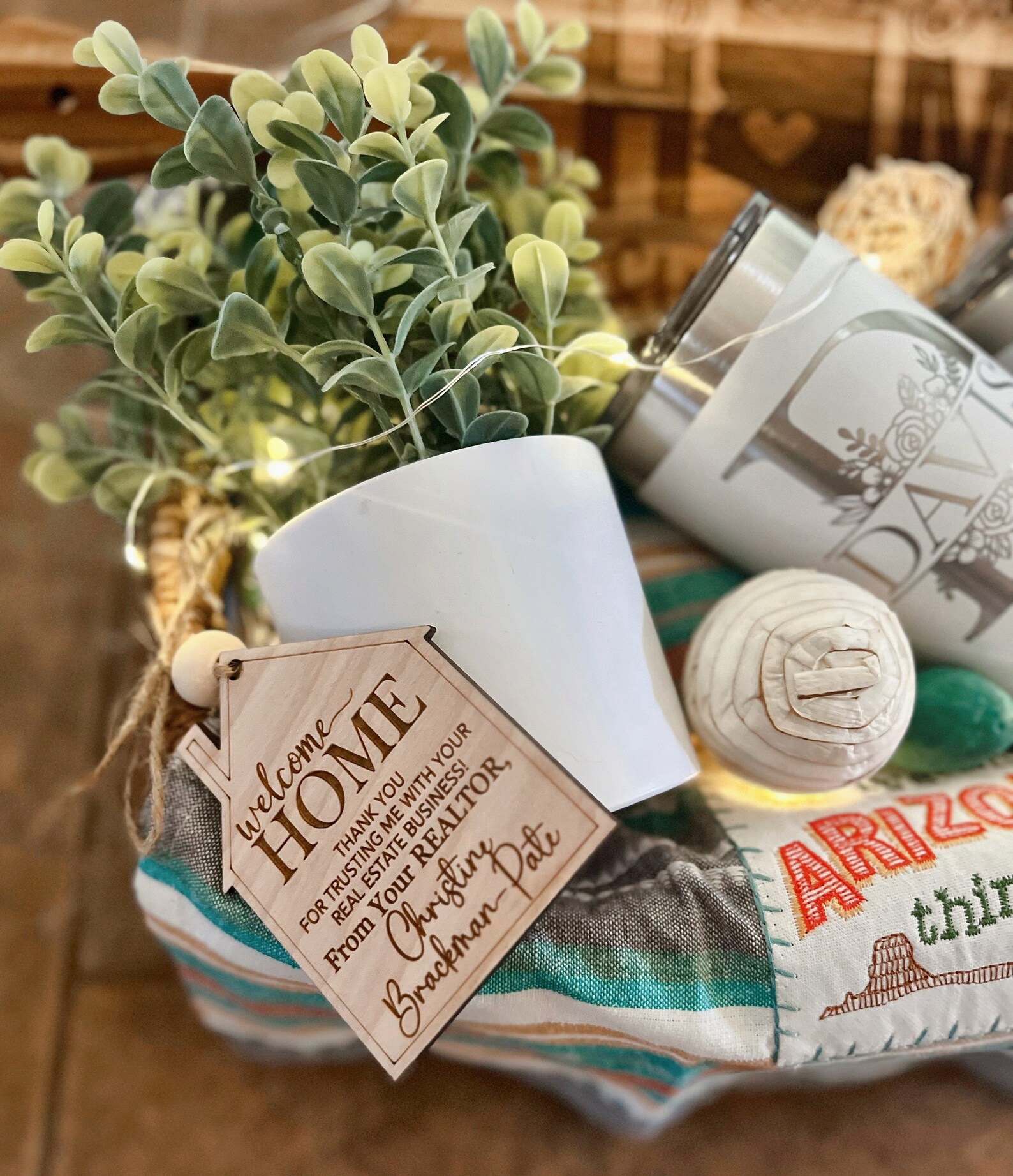 Real Estate Gift Basket Tag, Realtor Closing Gift Thank You Tag ...