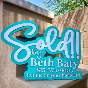 Sold Sign for Realtors, Closing Day Social Media Photo Prop, Real ...