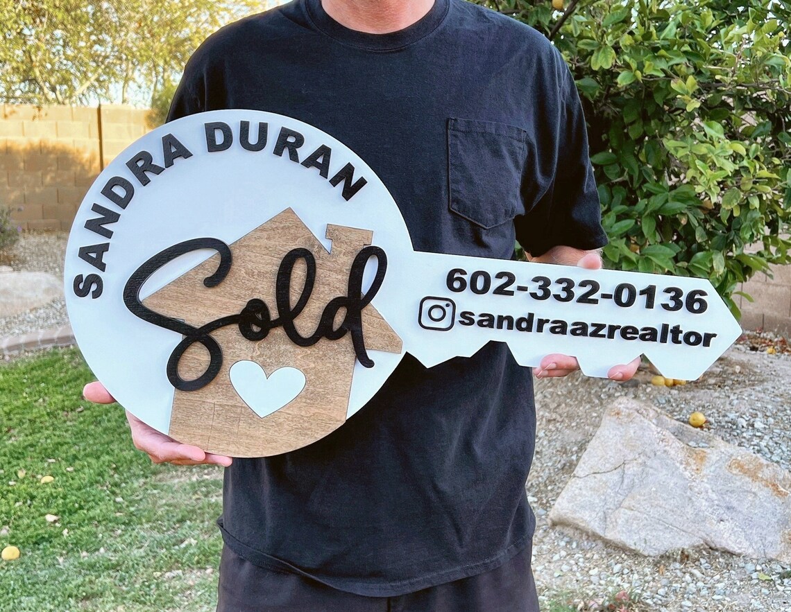 Realtor Key Sign for Closing Day, Closing Day Photo Prop for Realtor ...