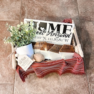 Home State Realtor Closing Gift Basket, Gift Basket for New Home Owner ...