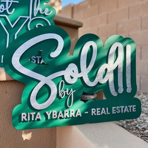 Sold Sign for Realtors, Closing Day Social Media Photo Prop, Real ...