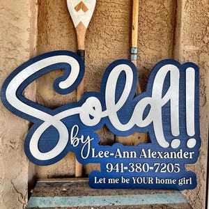 Sold Sign for Realtors, Closing Day Social Media Photo Prop, Real ...