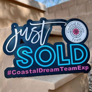 Just Sold Real Estate Photo Prop Sign for Realtors, Social Media ...