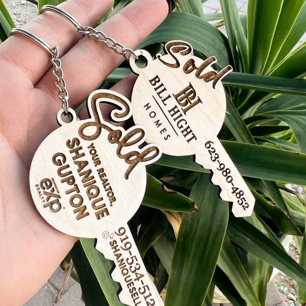 Realtor Keychain - Etsy