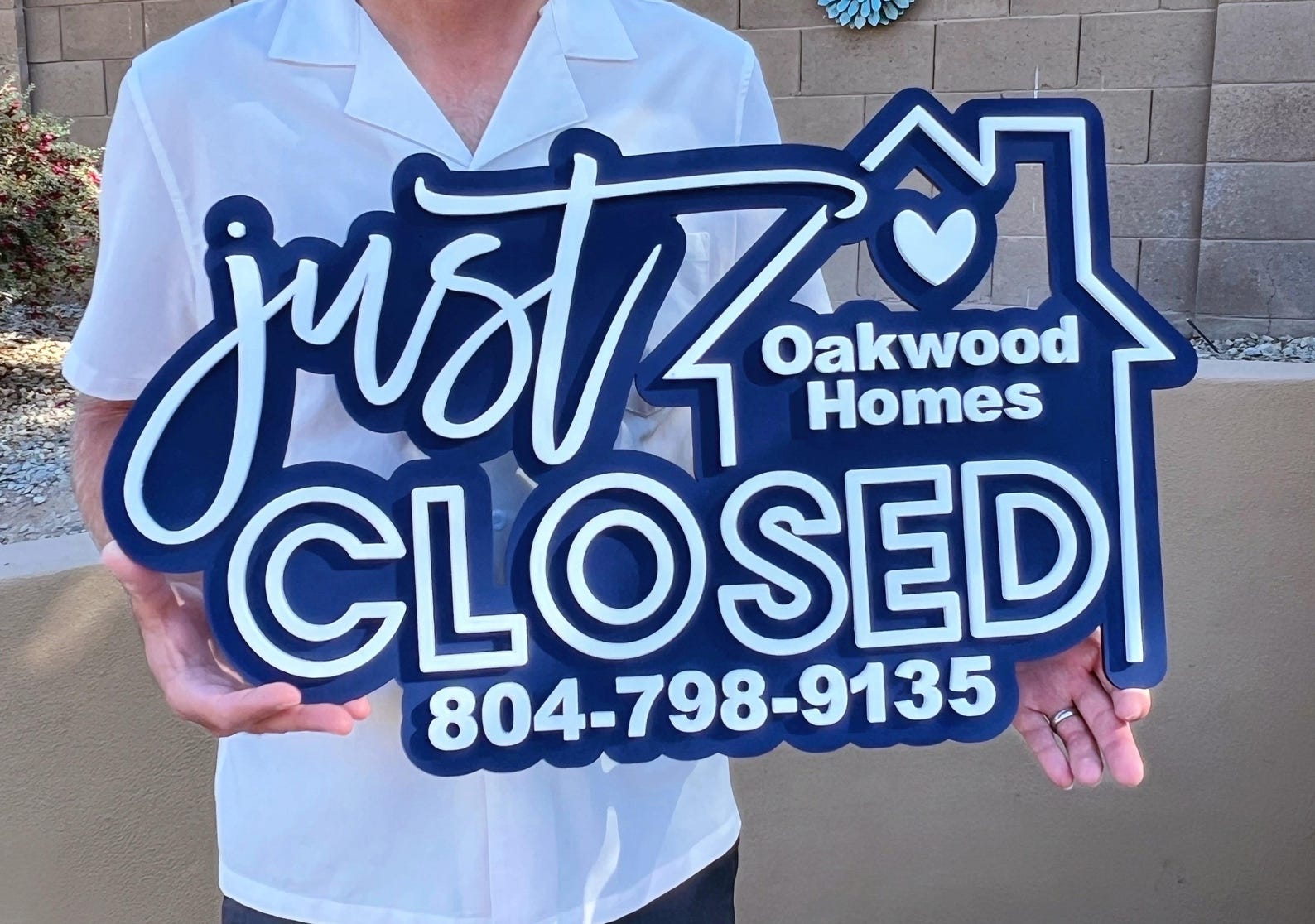 Just Closed Real Estate Photo Prop and Sign for Realtors, Social Media ...