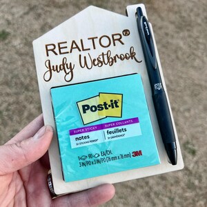 Realtor Sticky Note Pad Holder, Desk Accessories for Realtor, Realtor ...