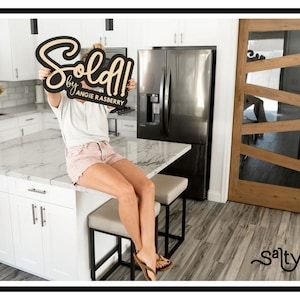 Sold Sign for Realtors, Closing Day Social Media Photo Prop, Real ...