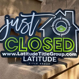 Just Closed Real Estate Photo Prop and Sign for Realtors, Social Media ...