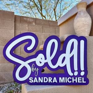 Sold Sign for Realtors, Closing Day Social Media Photo Prop, Real ...