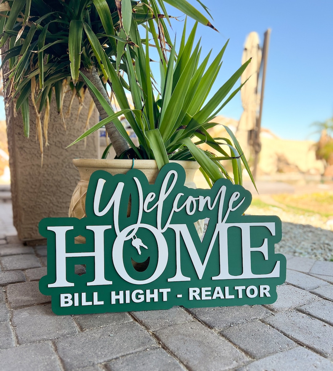 Welcome Home Real Estate Photo Prop Sign for Realtors, Social Media ...
