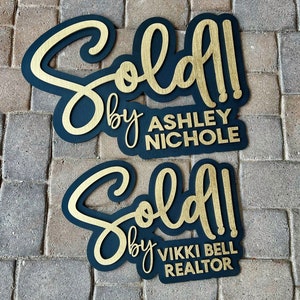 Sold Sign for Realtors, Closing Day Social Media Photo Prop, Real ...