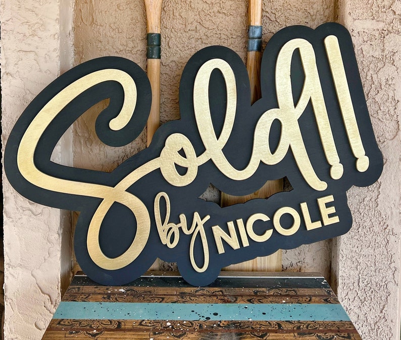 Sold Sign for Realtors Closing Day Social Media Photo Prop - Etsy