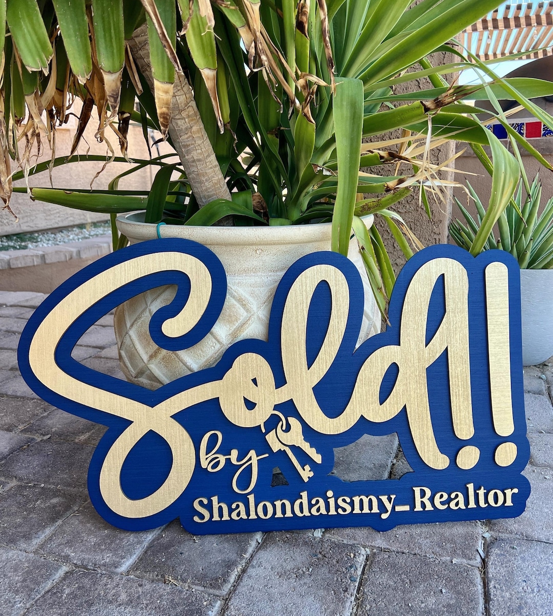 Sold Sign for Realtors, Closing Day Social Media Photo Prop, Real ...