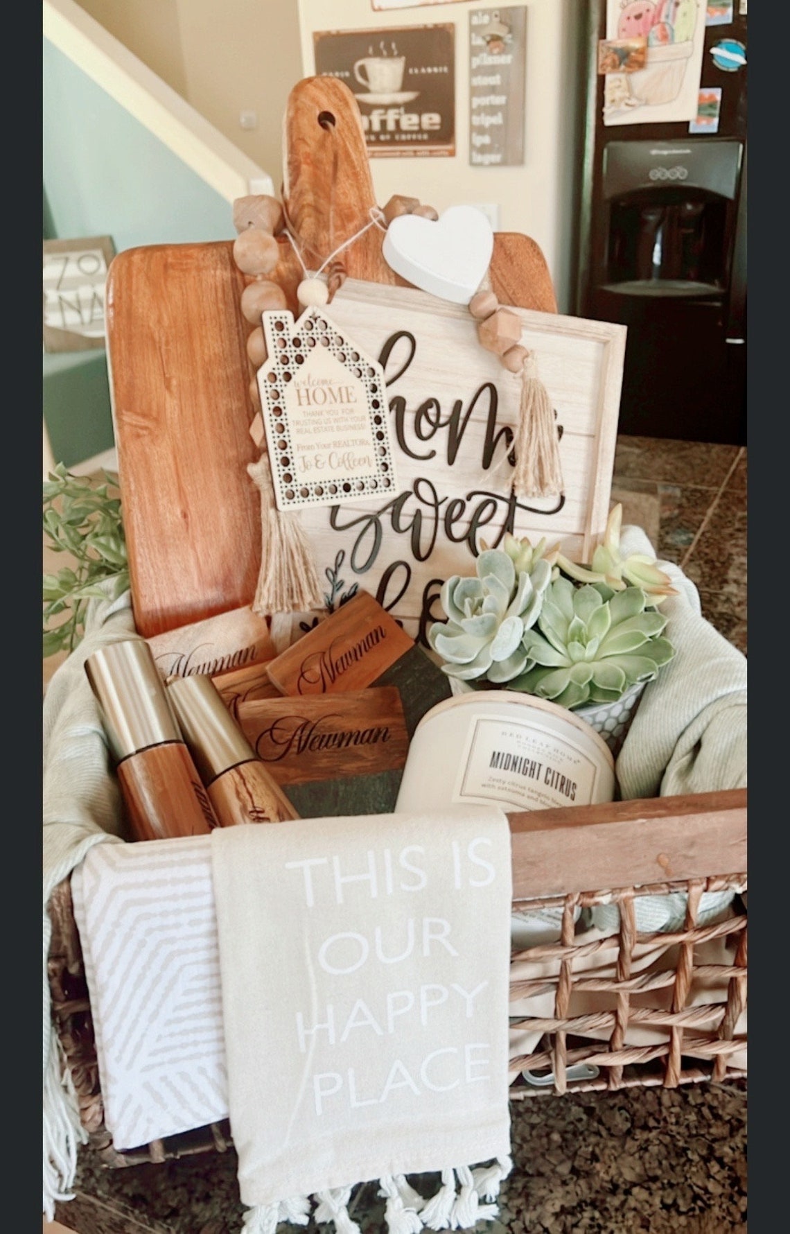 Real Estate Gift Basket Tag Realtor Closing Gift Thank You | Etsy