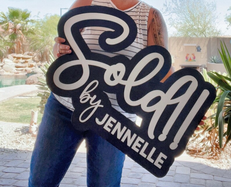 Sold Sign for Realtors Closing Day Social Media Photo Prop - Etsy