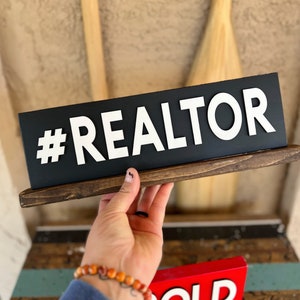 Sign for Realtor Desk, Realtor Desk Sign, Realtor Marketing and ...