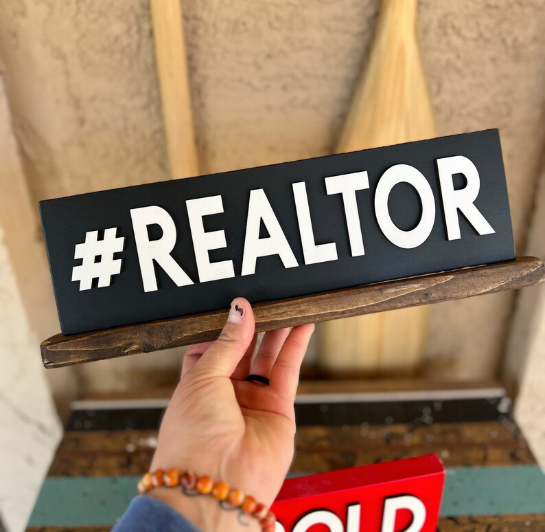 Sign for Realtor Desk, Realtor Desk Sign, Realtor Marketing and ...