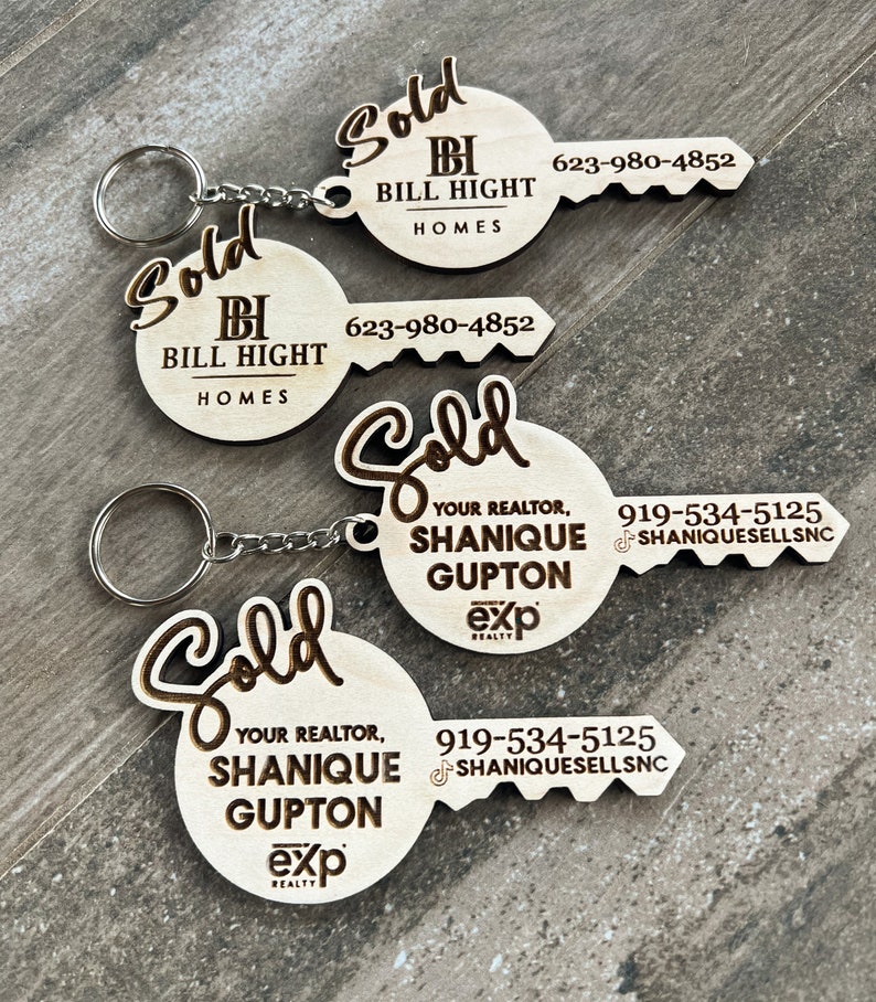 Realtor Business Card, Realtor Sold Sign, Realtor Keychains, Trendy ...