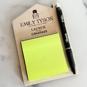 Realtor Sticky Note Pad Holder, Desk Accessories for Realtor, Realtor ...