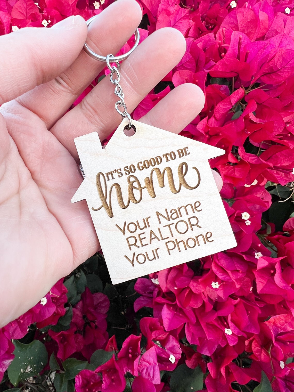 Realtor Keychain, Acrylic Keychain for Real Estate Client, Closing Day ...