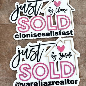 Just Closed Real Estate Photo Prop and Sign for Realtors, Social Media ...