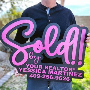 Sold Sign for Realtors, Closing Day Social Media Photo Prop, Real ...