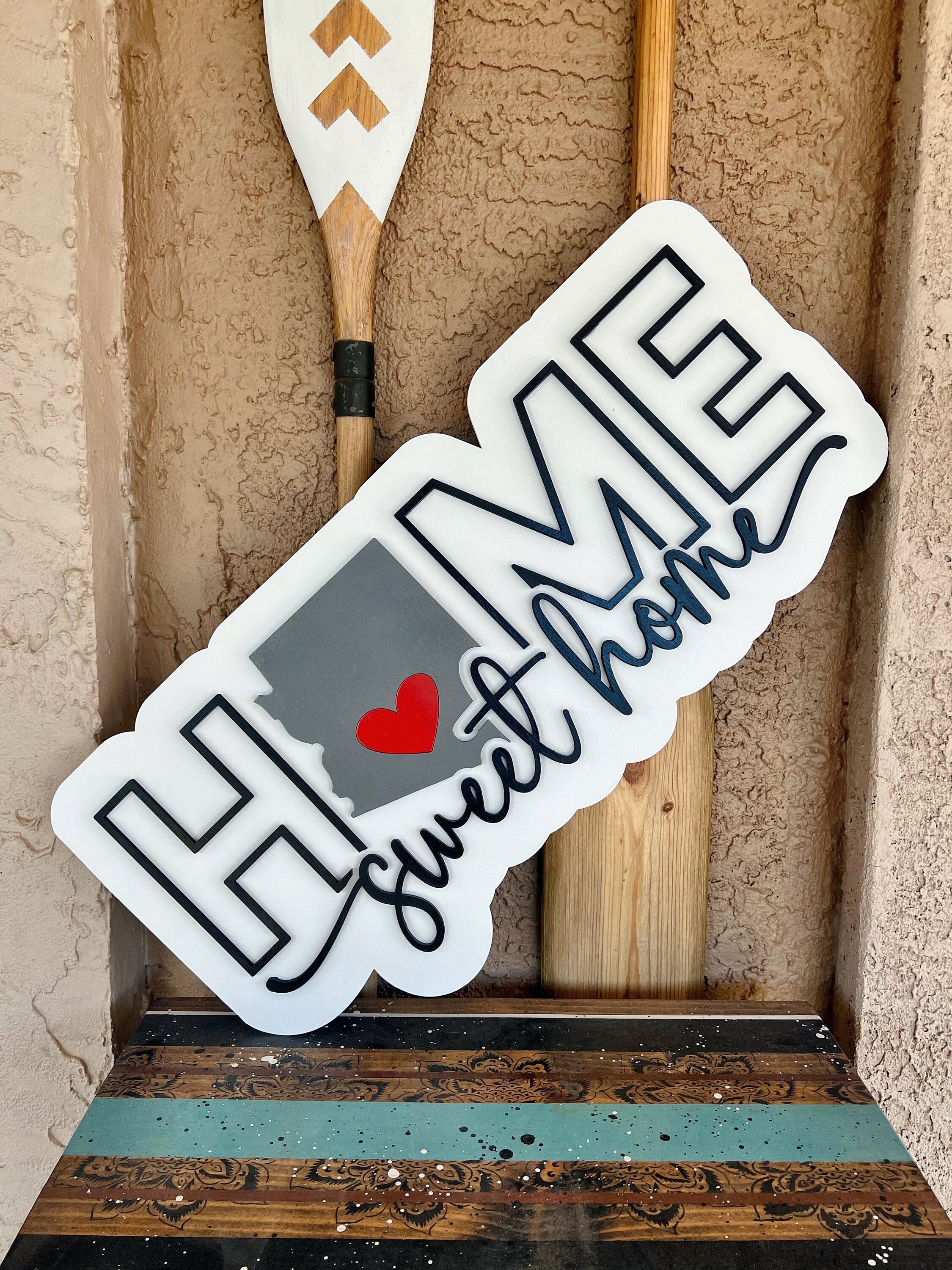 Home Sweet Home Closing Day Photo Prop, Social Media Marketing Sign for ...