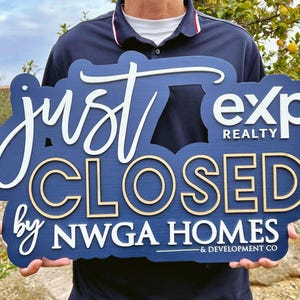 Just Closed Real Estate Photo Prop and Sign for Realtors, Social Media ...