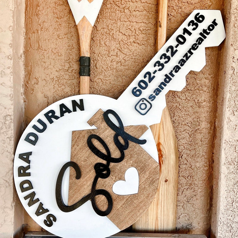 Realtor Key Sign - Etsy