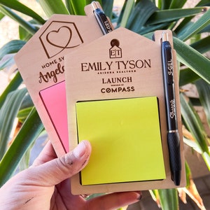 Realtor Sticky Note Pad Holder, Desk Accessories for Realtor, Realtor ...
