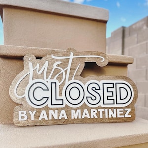 Just Closed Real Estate Photo Prop and Sign for Realtors, Social Media ...