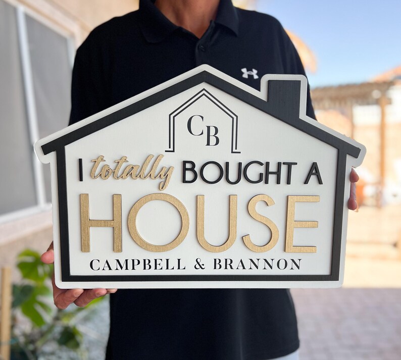We Totally Bought a House Real Estate Closing Sign, Social Media Prop ...