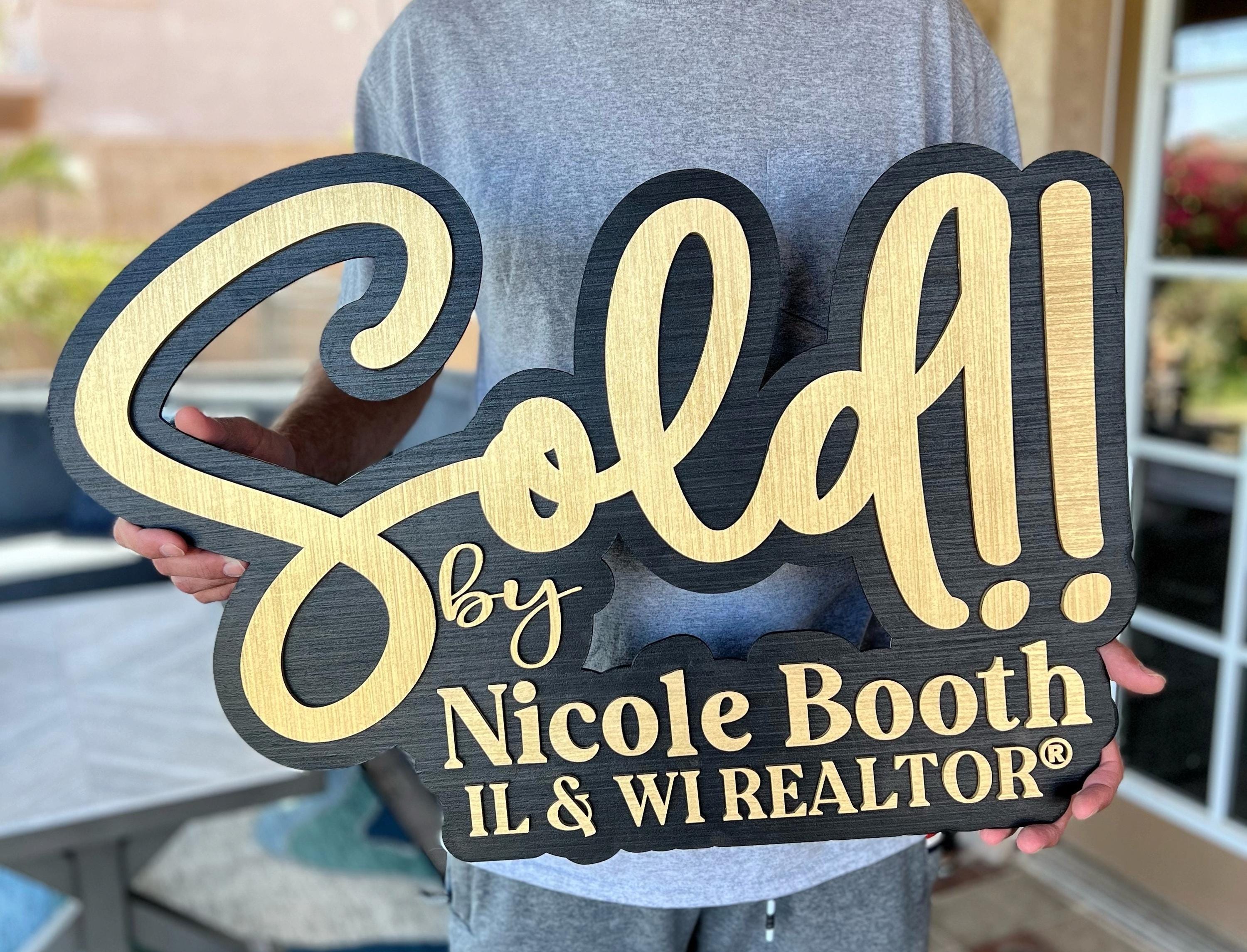 Sold Sign for Realtors, Closing Day Social Media Photo Prop, Real ...