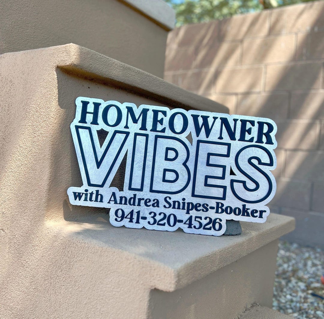 Sold Sign for Realtors, Homeowner Vibes Only, Realtor Key Sign, Sold by ...