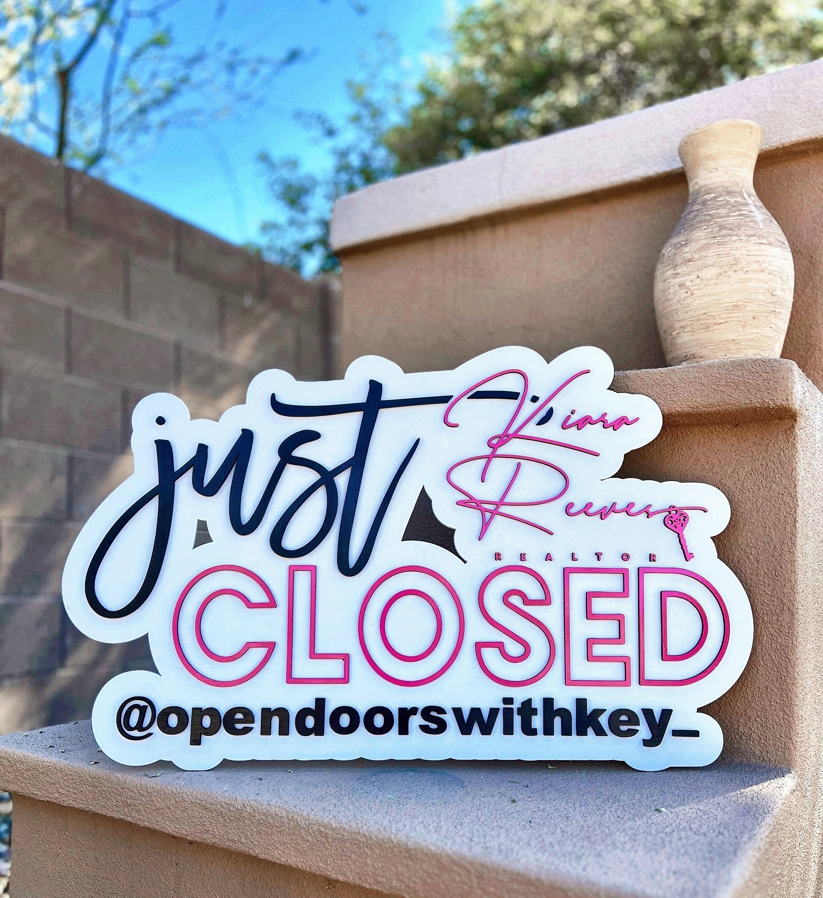 Just Closed Real Estate Photo Prop and Sign for Realtors, Social Media ...