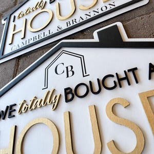 We Totally Bought a House Real Estate Closing Sign, Social Media Prop ...