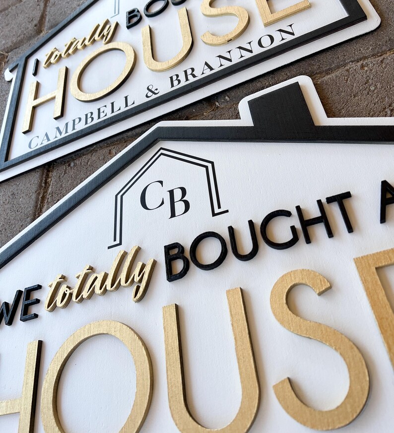 We Totally Bought a House Real Estate Closing Sign, Social Media Prop ...