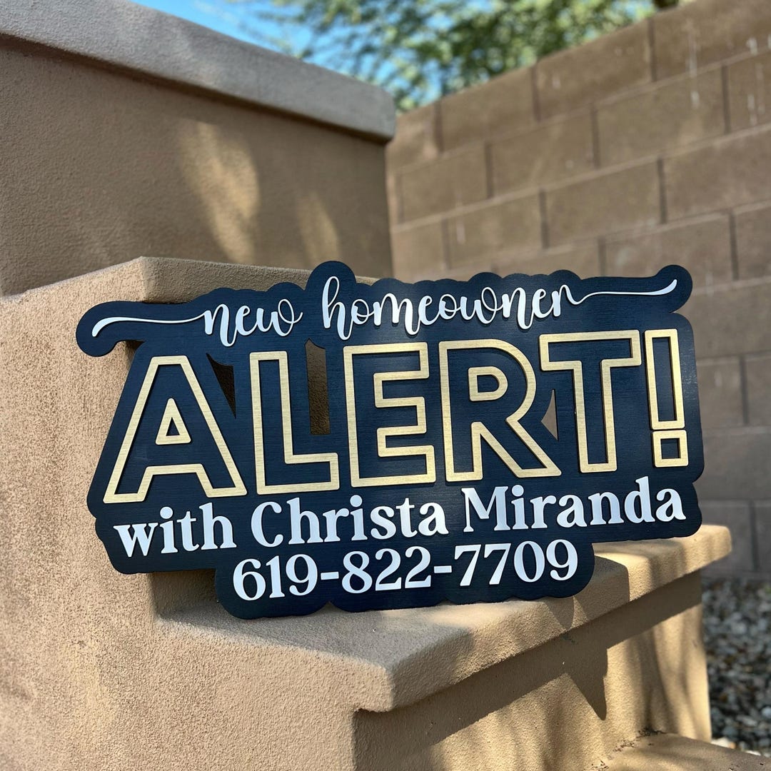 Sold Sign for Realtors, New Homeowner Alert, Realtor Key Sign, Sold by ...