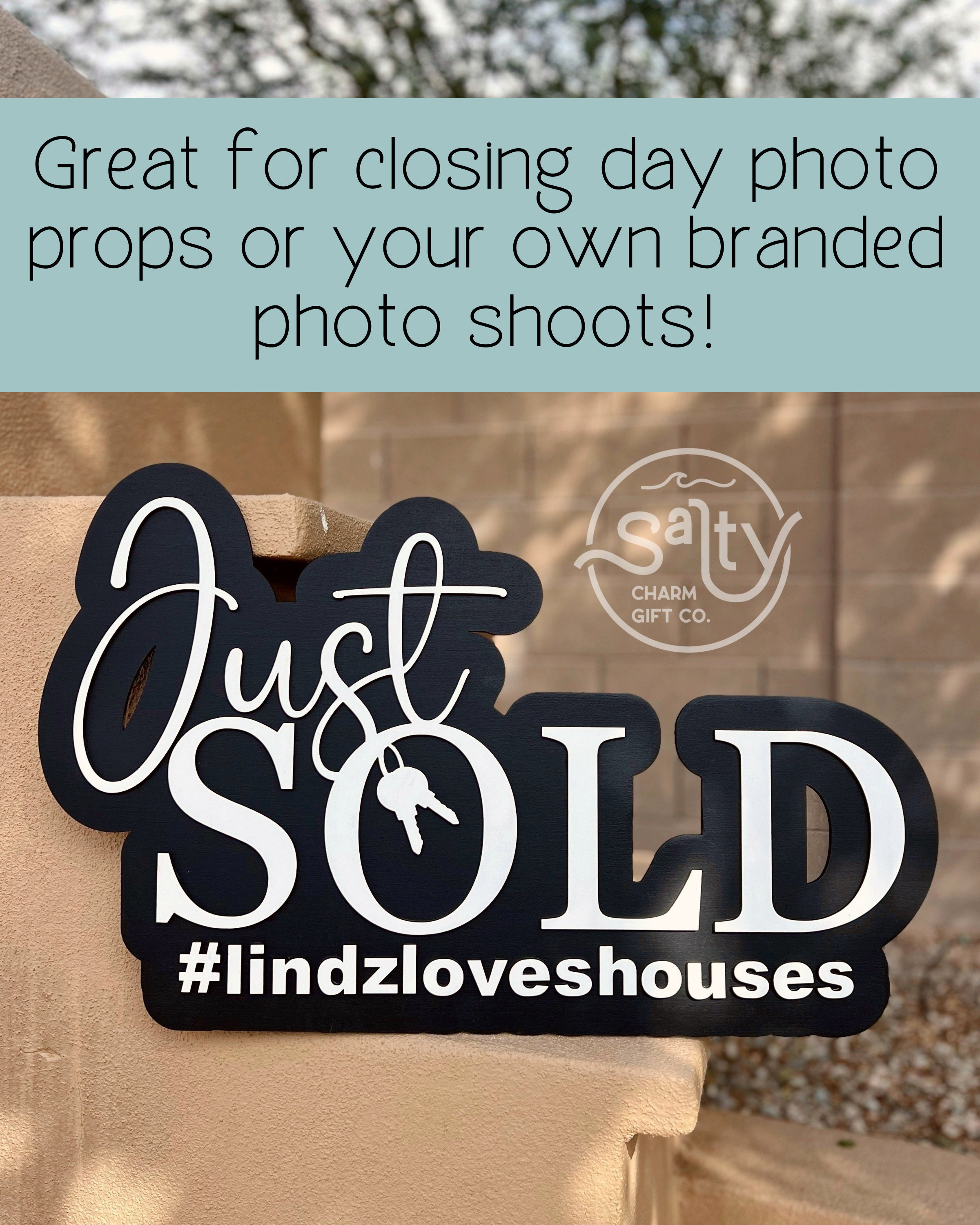 Just Sold Real Estate Photo Prop and Sign for Realtors, Social Media ...