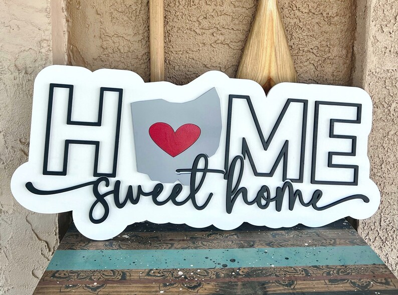 Home Sweet Home Closing Day Photo Prop, Social Media Marketing Sign for ...