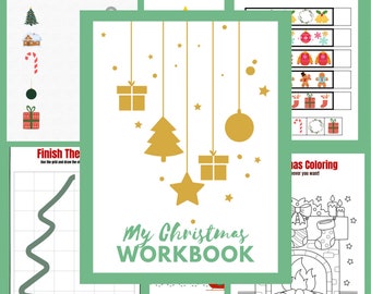 Workbook Christmas Digital File - Etsy