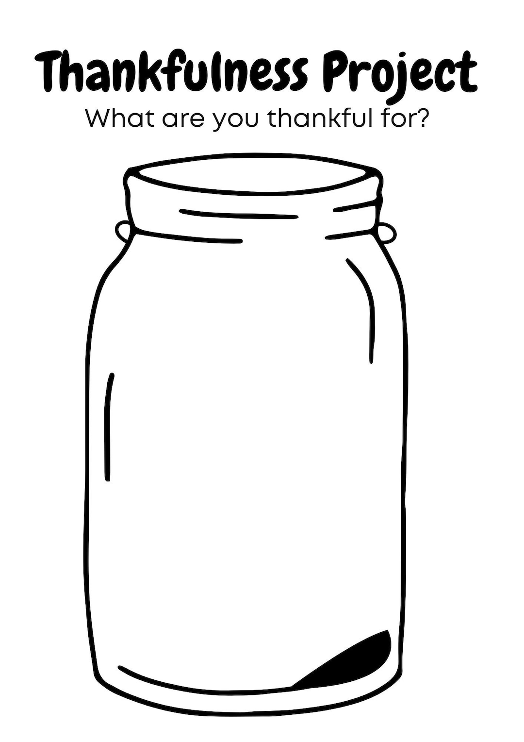 Thankful Jar - Etsy