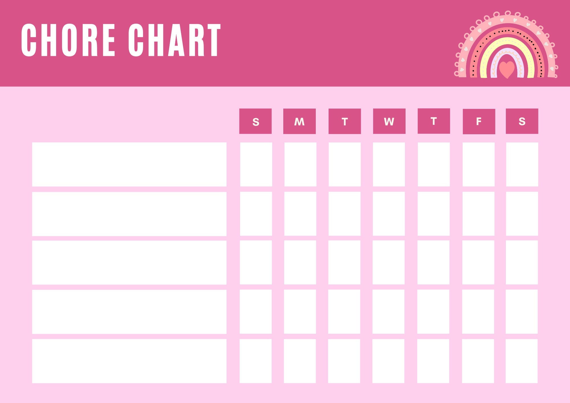 Pink & Purple Chore Chart Bundle - Etsy